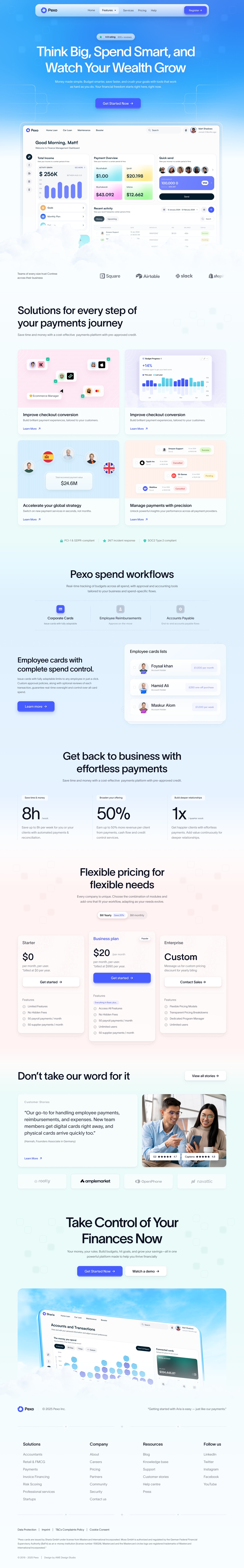 Finance Management Website by Iman on Dribbble