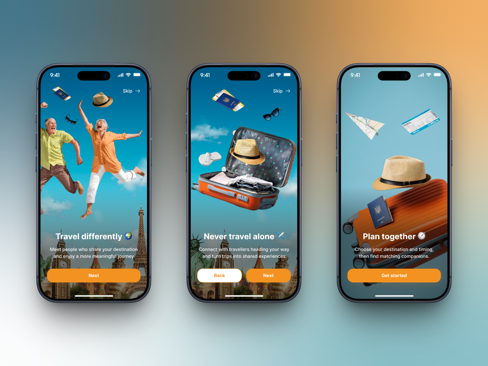 Browse thousands of Onboarding Screen For Travel App images for design ...