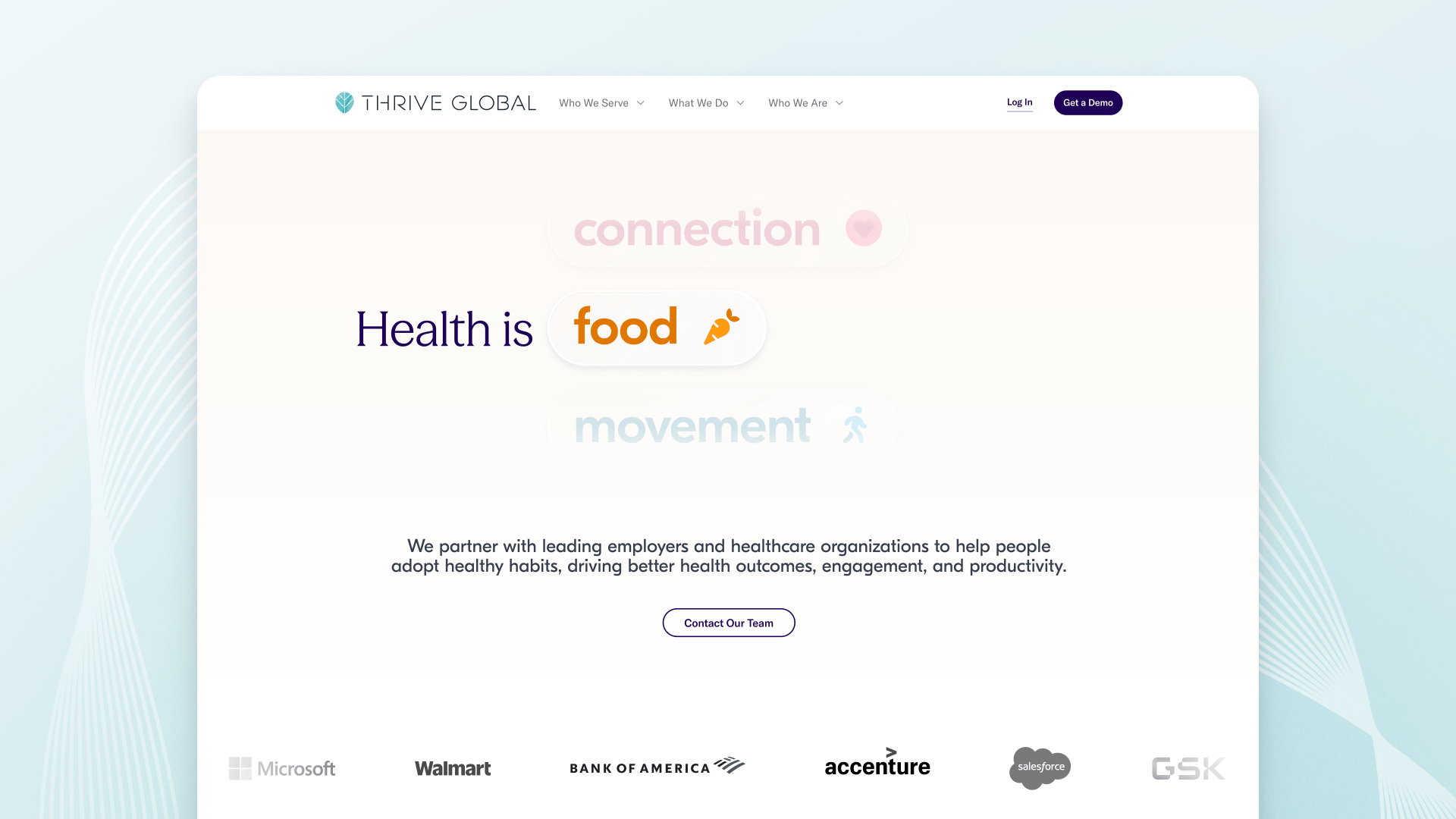 Thrive Global Website Redesign by Susannah Franklin on Dribbble