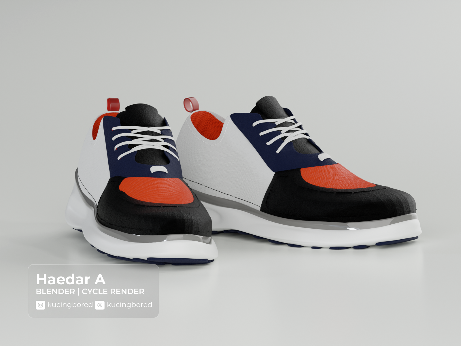 3D Realistic Render Shoes by Haedar A Silalahi on Dribbble