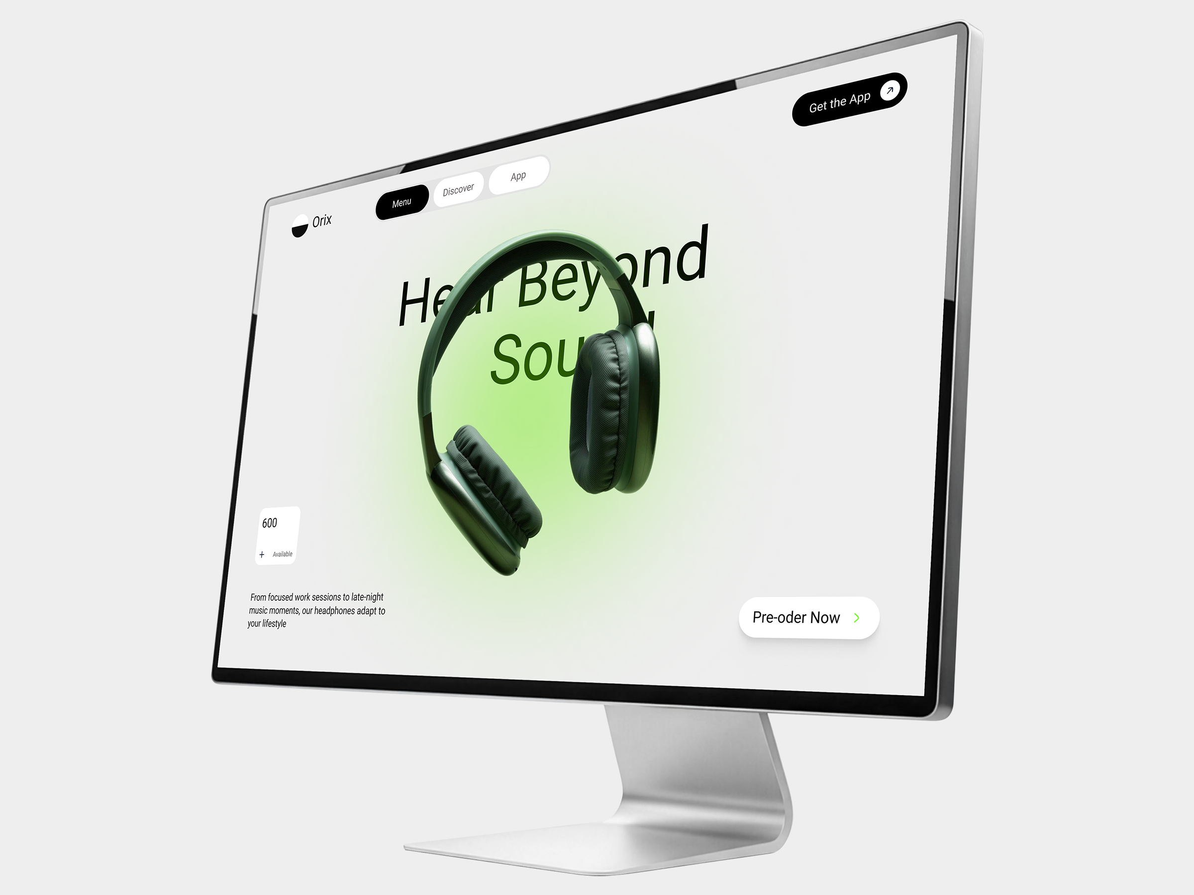 Premium Headphone Product website design by NexUX Product for NexUX Lab ...