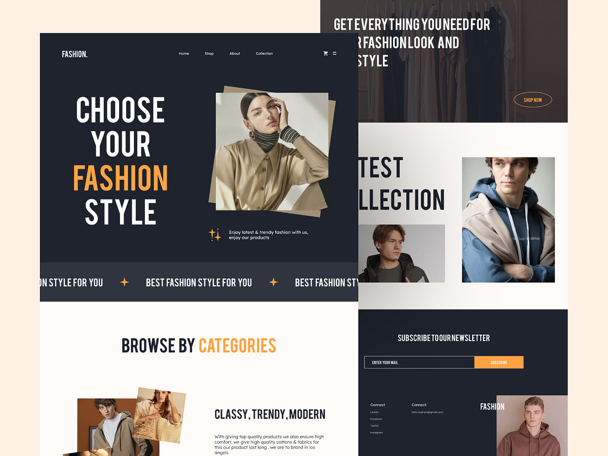 Clothing Website designs, themes, templates and downloadable graphic ...