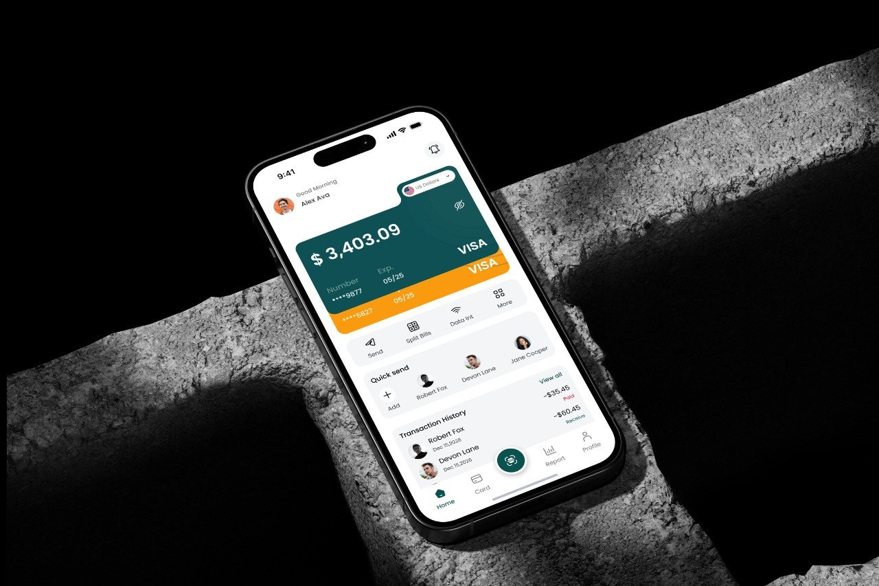 Fintech Mobile App – Wallet & Card Management UI by Parsa Ghiyasi ...