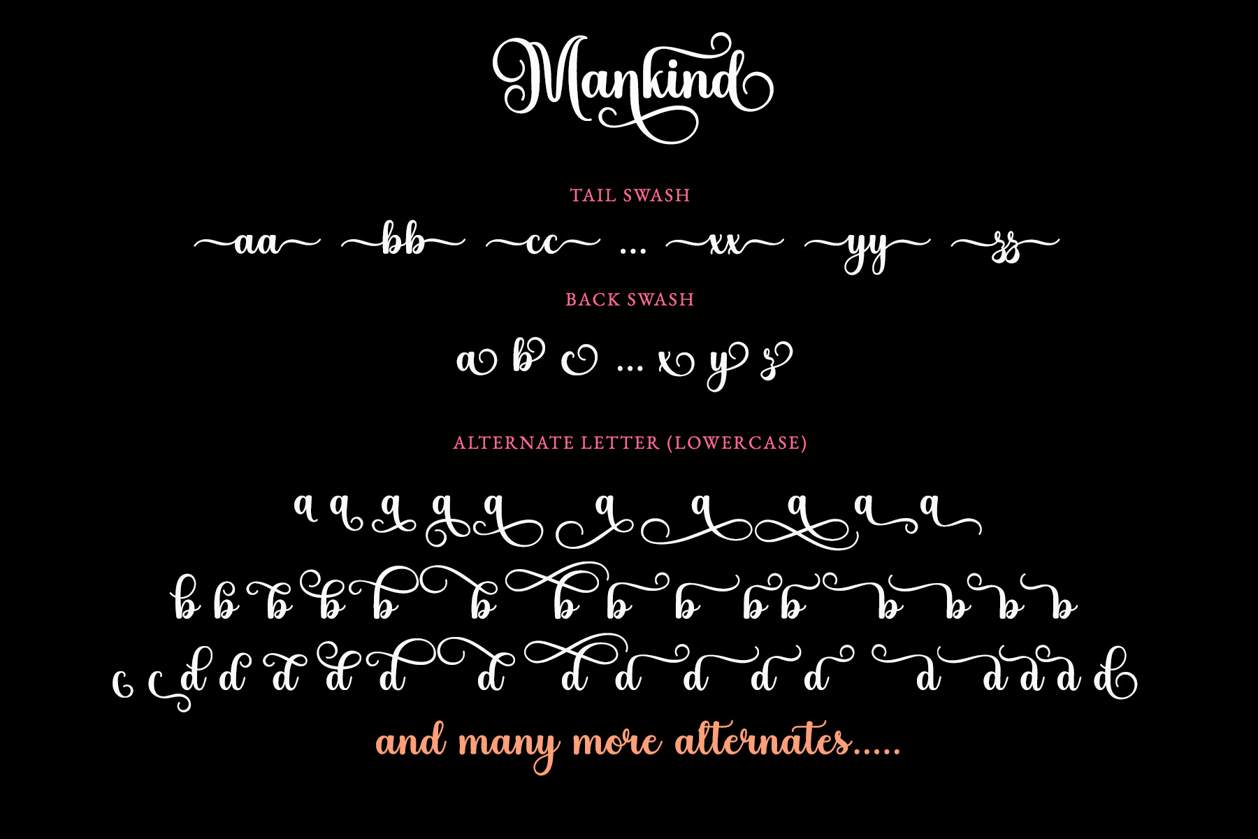 Mankind - Swirl Modern Script Calligraphy Font by Ainur Rofiq (Airotype ...