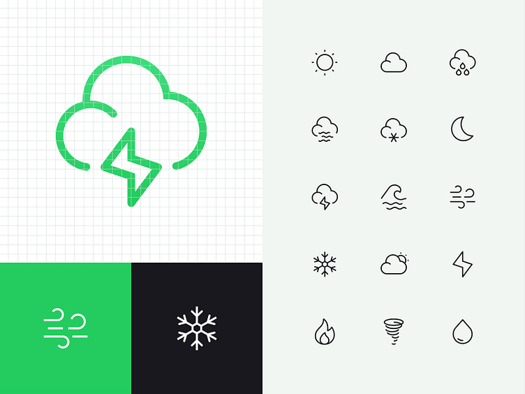 Weather • Icons Pack by Beryl Design on Dribbble