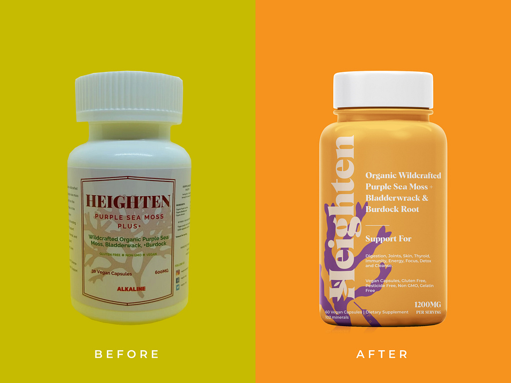 Heighten - Supplement Rebrand Design by Emir Kudic on Dribbble
