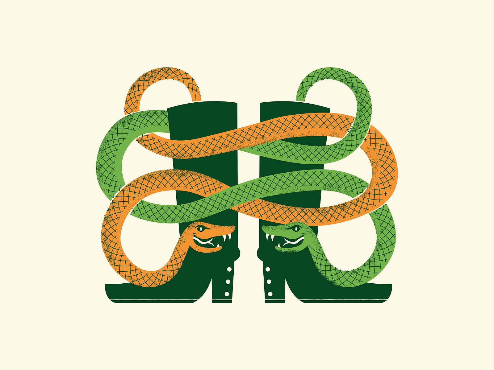 Boots n' Snakes by Nicole Anguish on Dribbble