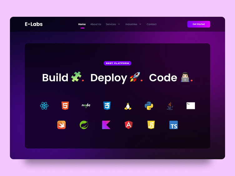 E-Labs - UI/UX Design by Kathan Bhavsar on Dribbble
