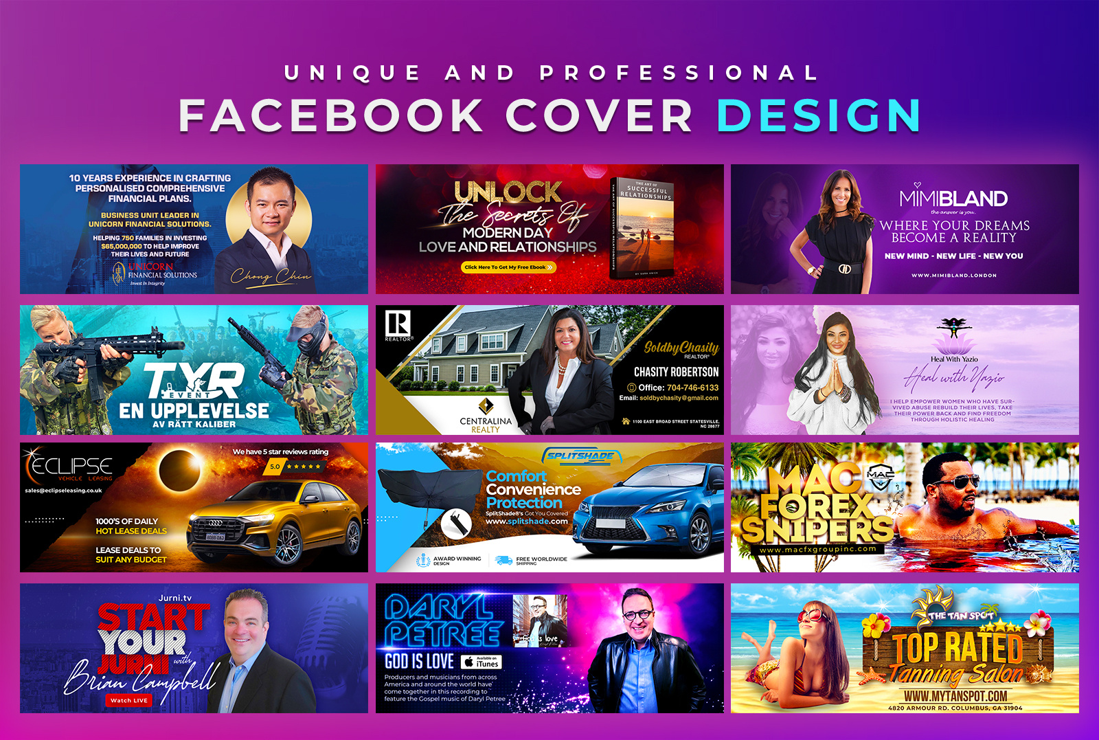 I Will Design A Professional Facebook Cover by Mohit Chouhan on Dribbble