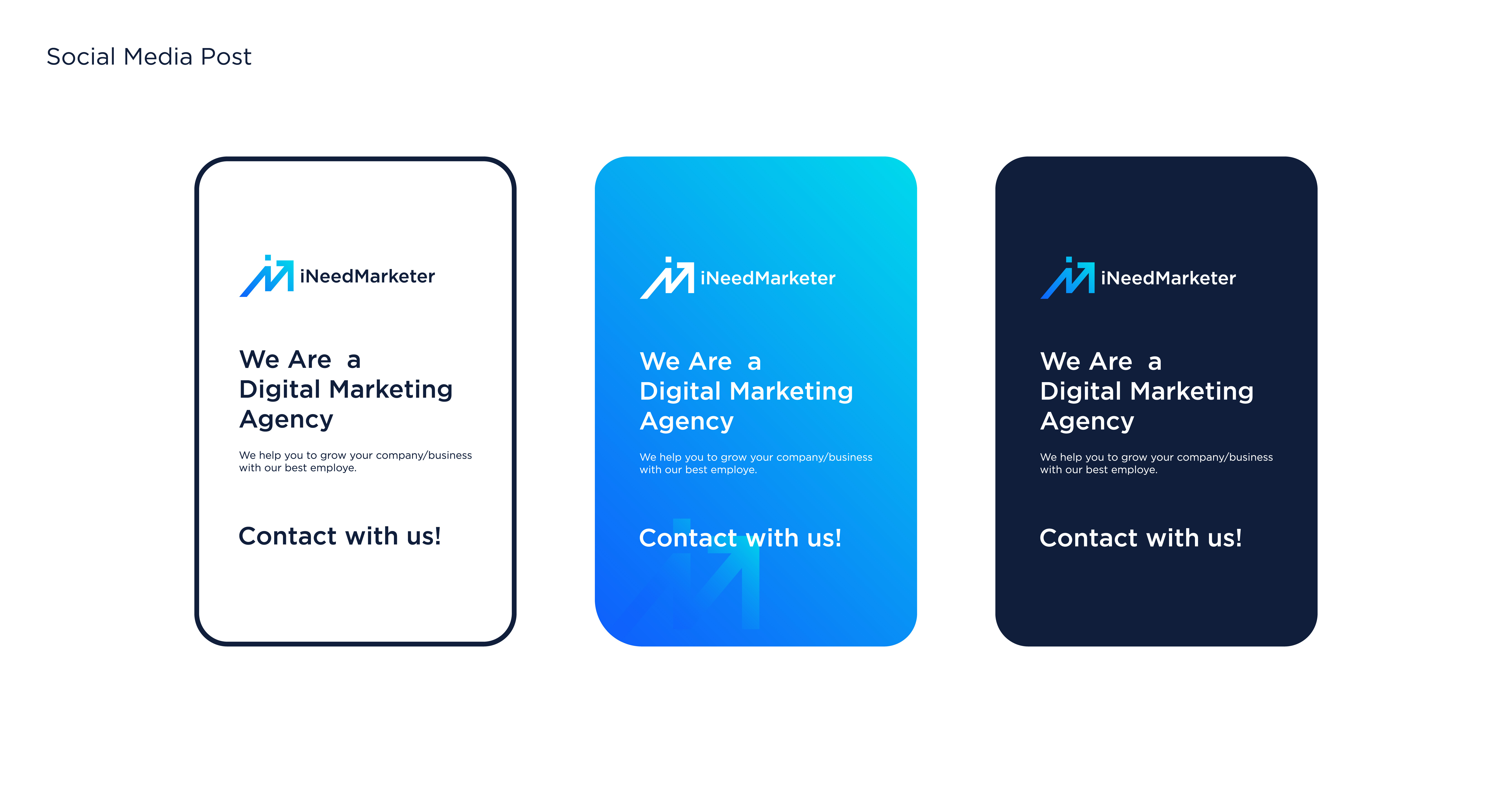 iNeedMarketer - Logo Design by Omar Faruk on Dribbble