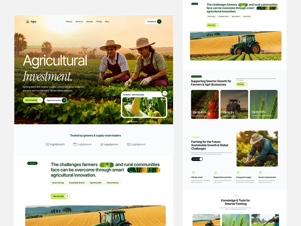 Agriculture Website designs, themes, templates and downloadable graphic ...