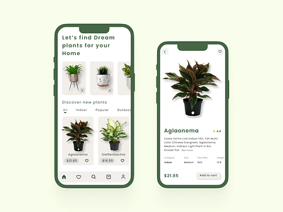 Plant App Mobile Ui Design by Noor Shoaib on Dribbble