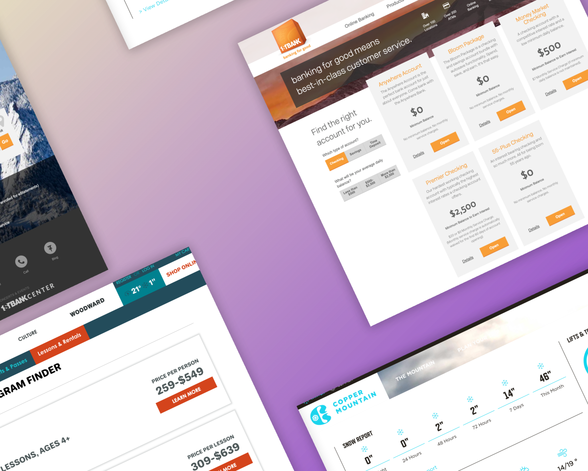 Recent Desktop Web Projects by Rich Bowen on Dribbble