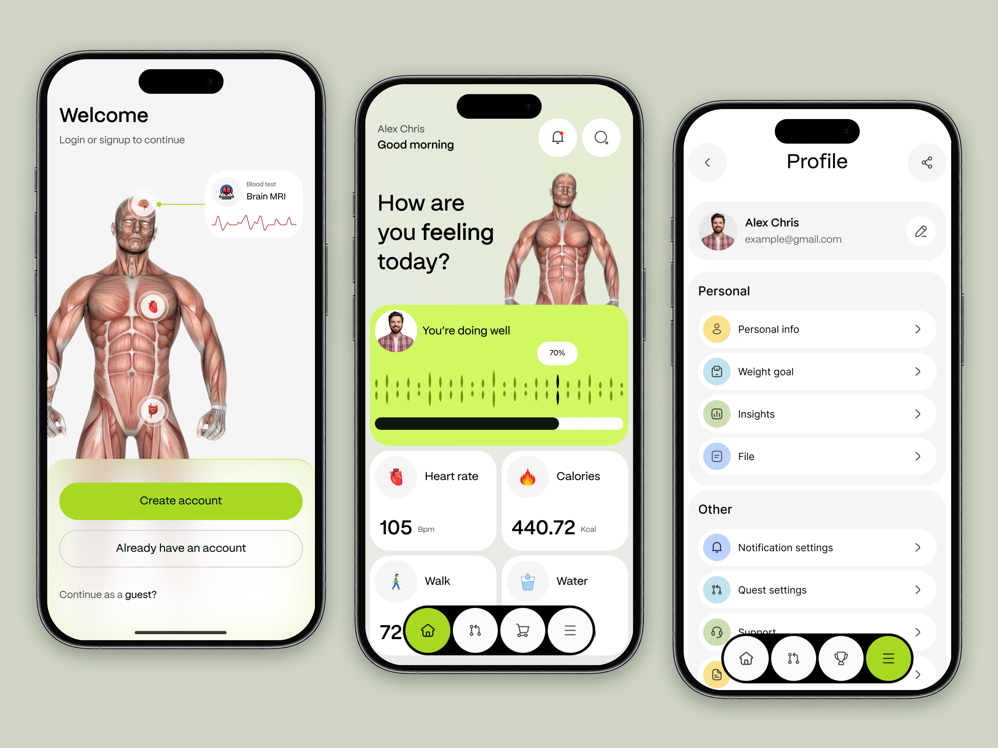 Fitness & Wellness Mobile App UI by AR Rouf Crafter on Dribbble