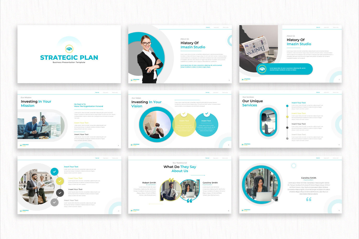 Strategic Plan Business Presentation Template by SlideStack on Dribbble
