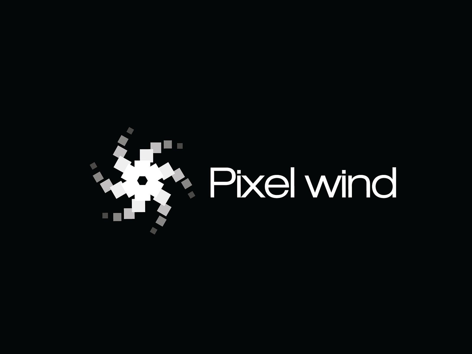 Pixel Wind logo design by Giorgi Sisauri on Dribbble