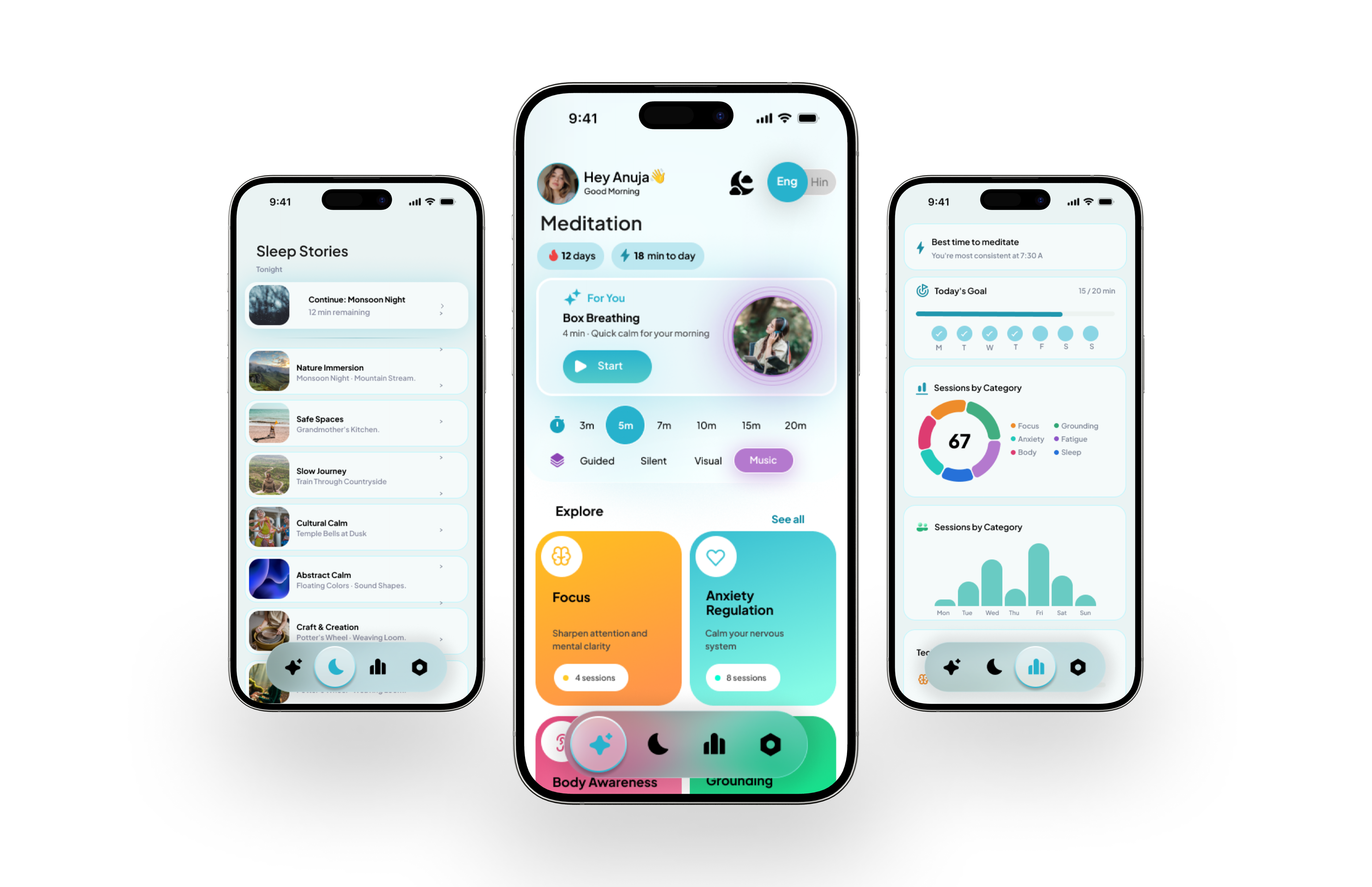 TrustMind — Meditation & Mindfulness App by Prince Sanjay Mani on Dribbble