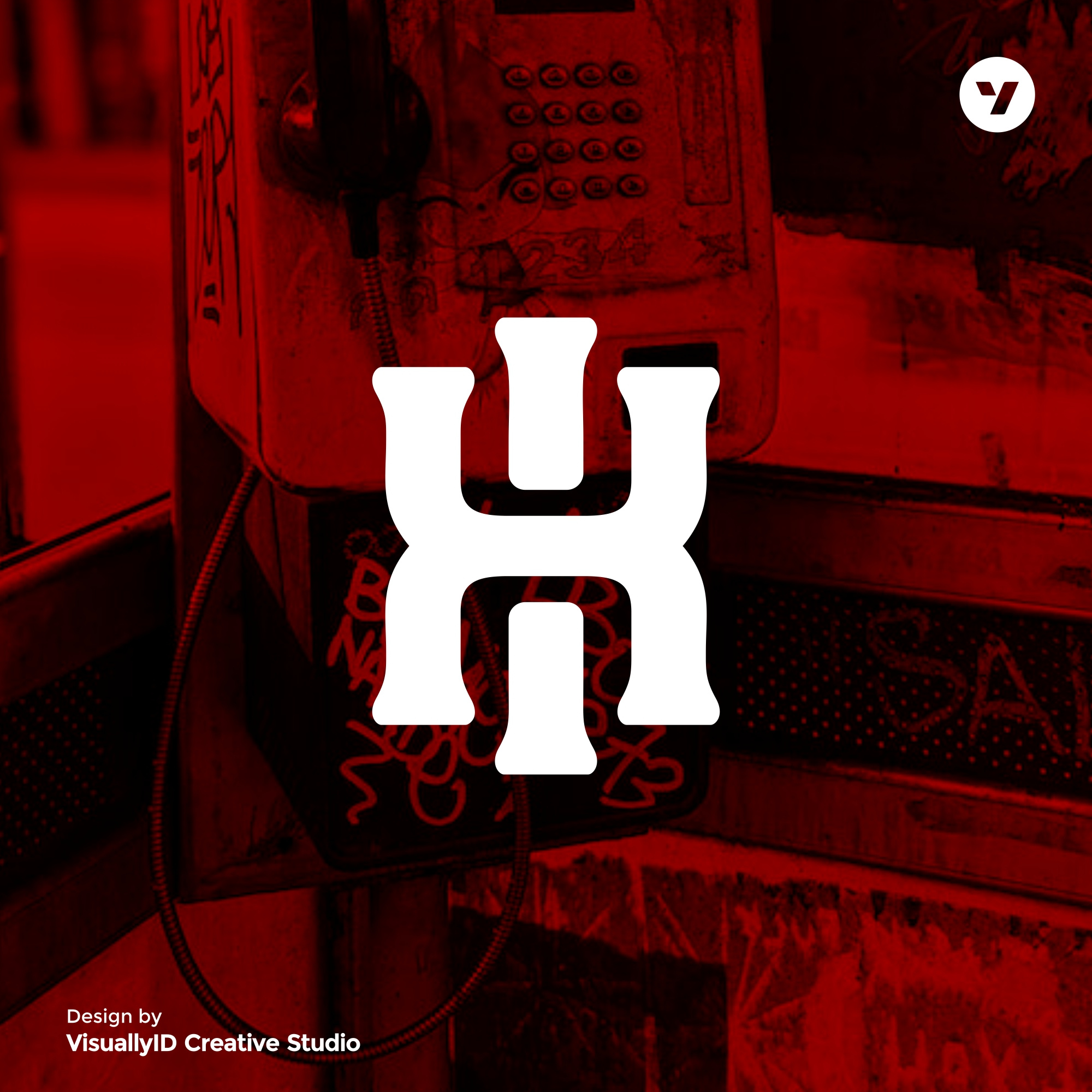 Letter H & I Retro Logo Design by VisuallyID Studio on Dribbble