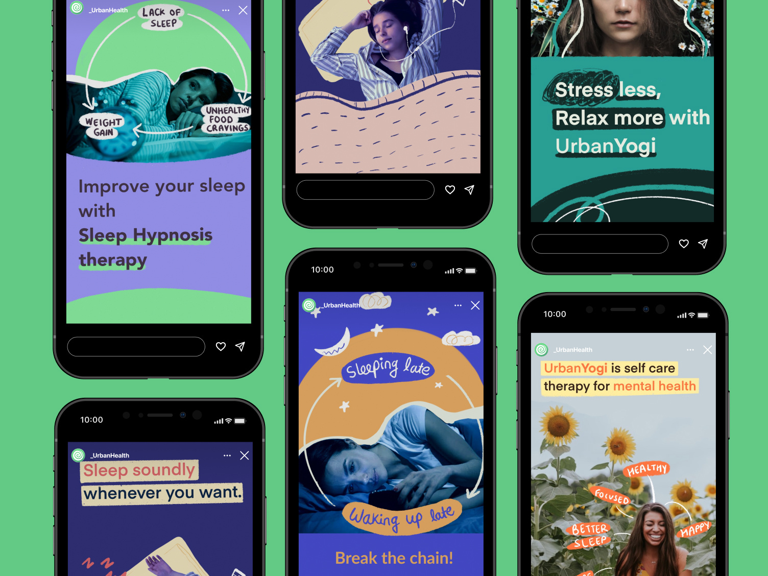 UrbanHealth app : Sleep campaign by Soumya.Design on Dribbble