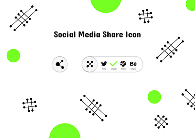 Social Media Share Icon/Button by Diya Vijay on Dribbble