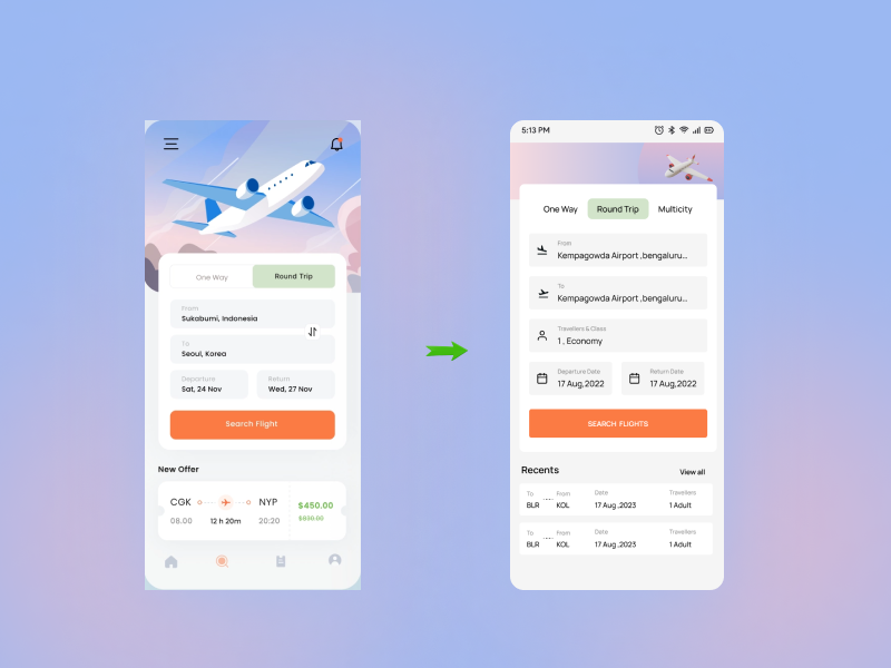 Redesigning Flight booking Interface by TANAY KUMAR on Dribbble