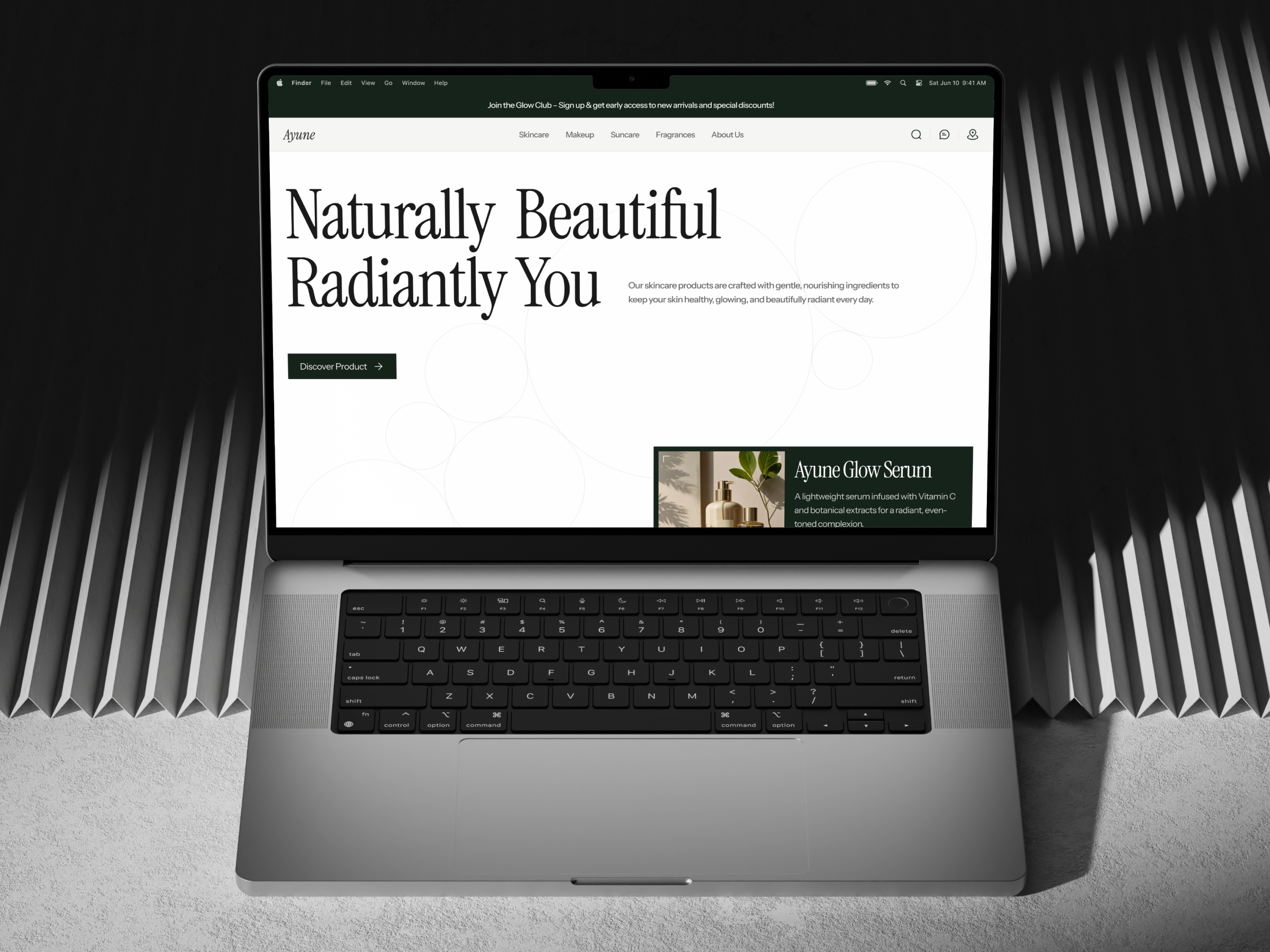 Ayune - Skincare E-Commerce Landing Page Animation by Emily Johansson ...