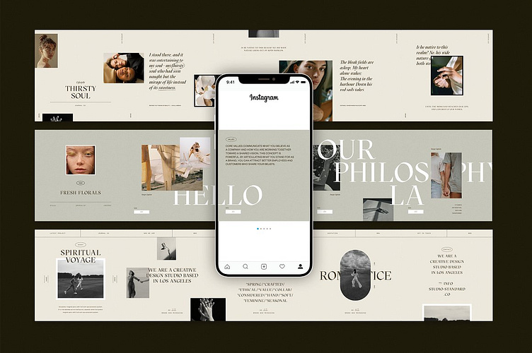 Intentional Social Carousel Kit by Instagram Templates & Themes on Dribbble