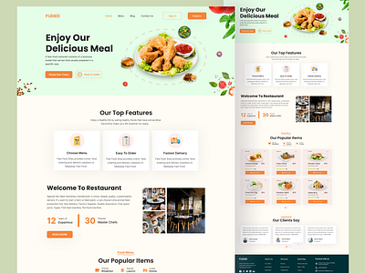 Restuarant Landing Page designs, themes, templates and downloadable ...