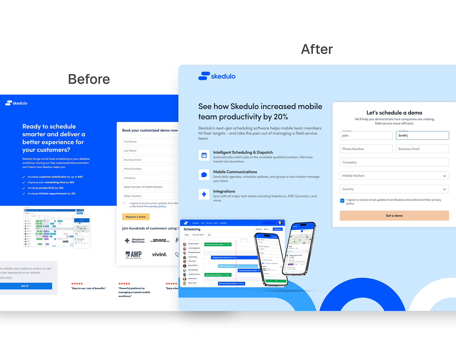 Demo Page Redesign - SaaS Deskless Operation by Hafidz Noor Fauzi on ...