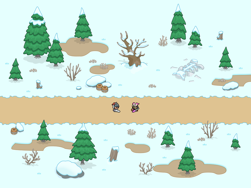 2D Minimal - Environment 2 Snow by LAYERLAB on Dribbble