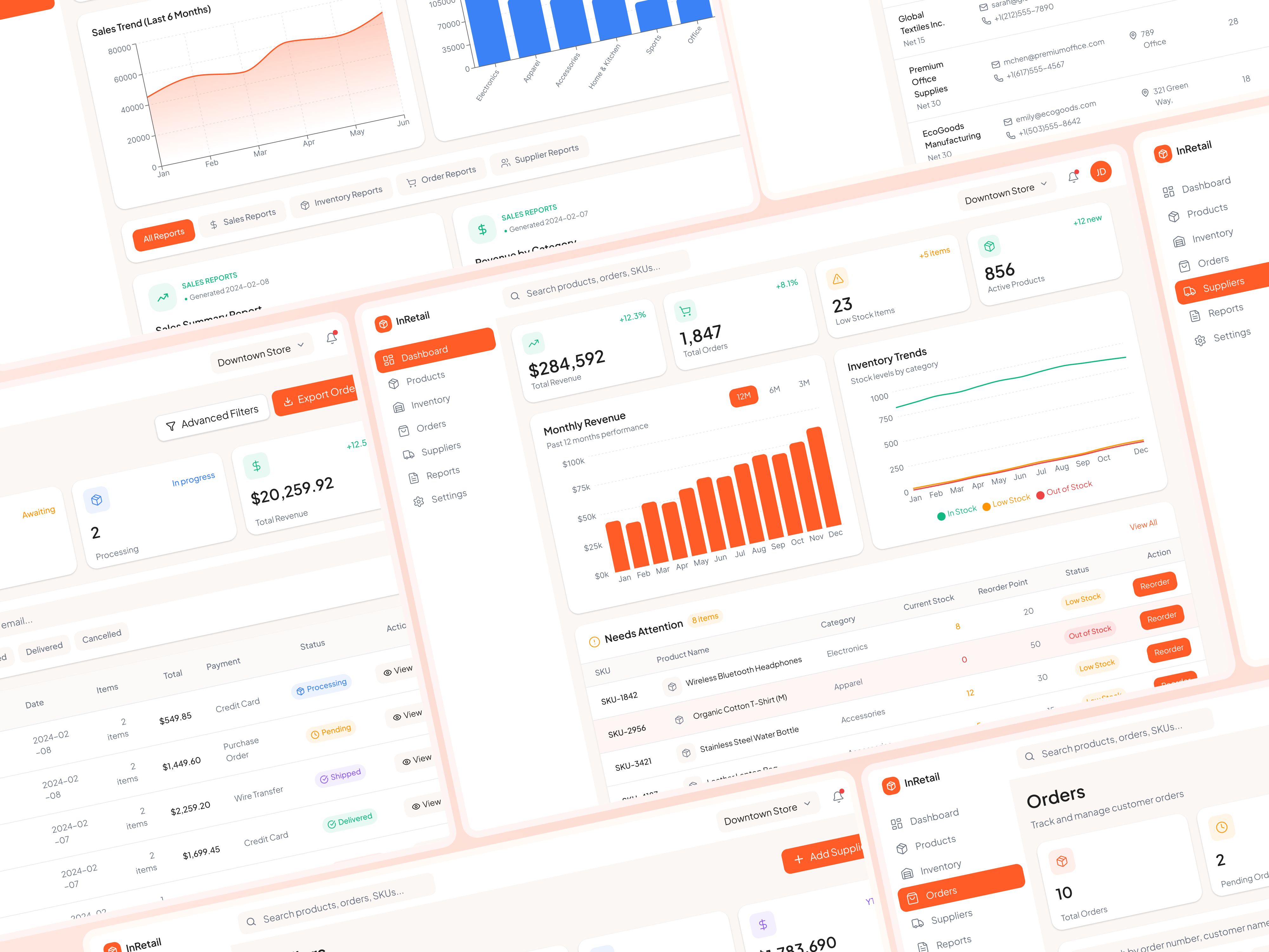 InRetail - Inventory SAAS Dashboard by Harsh Advani | UI UX Designer on ...