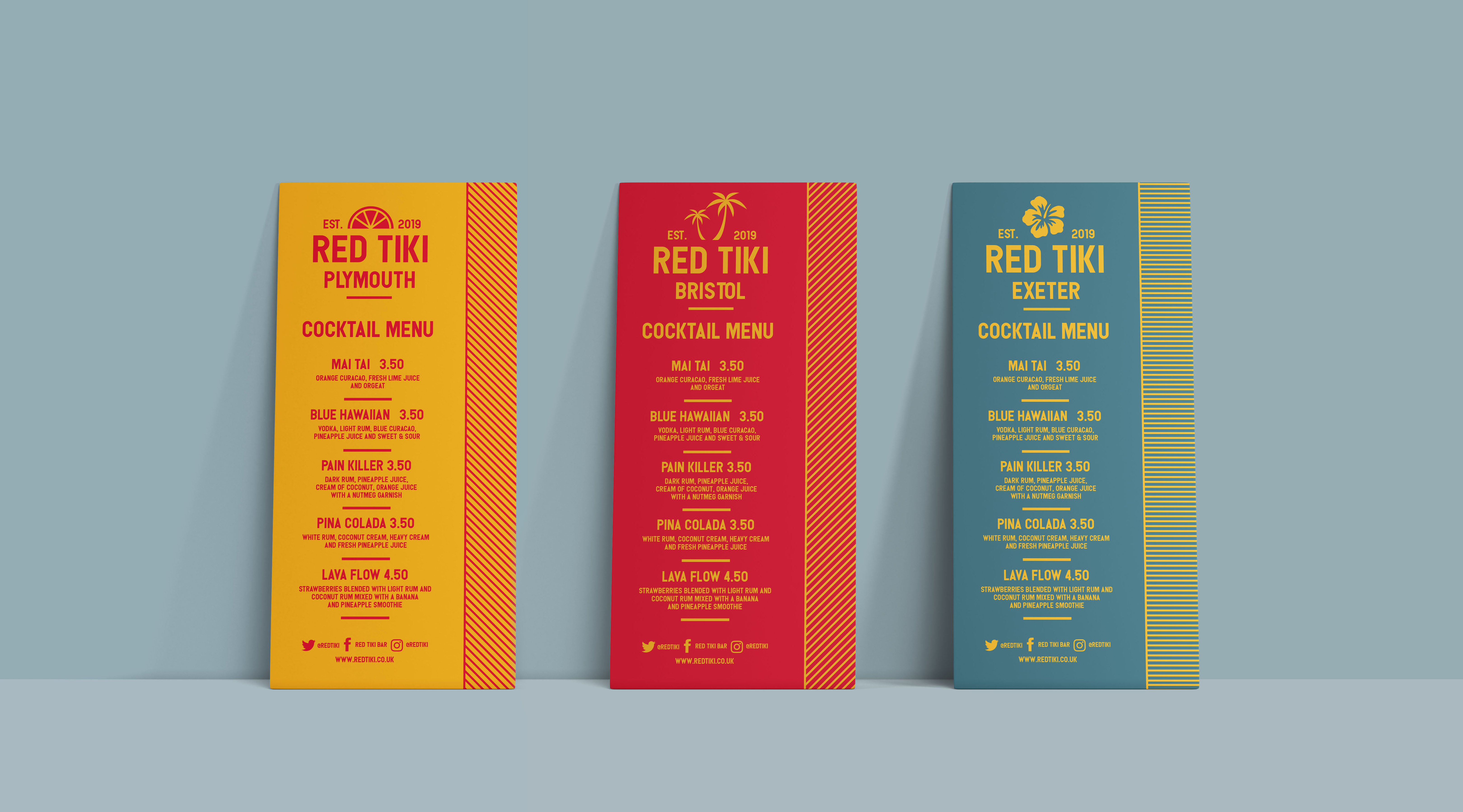 Red Tiki - Identity by Hannah Goodman on Dribbble