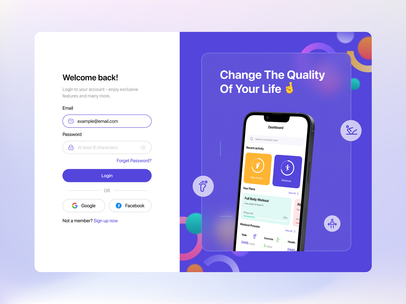 Login Page UI Design by Hamxa on Dribbble