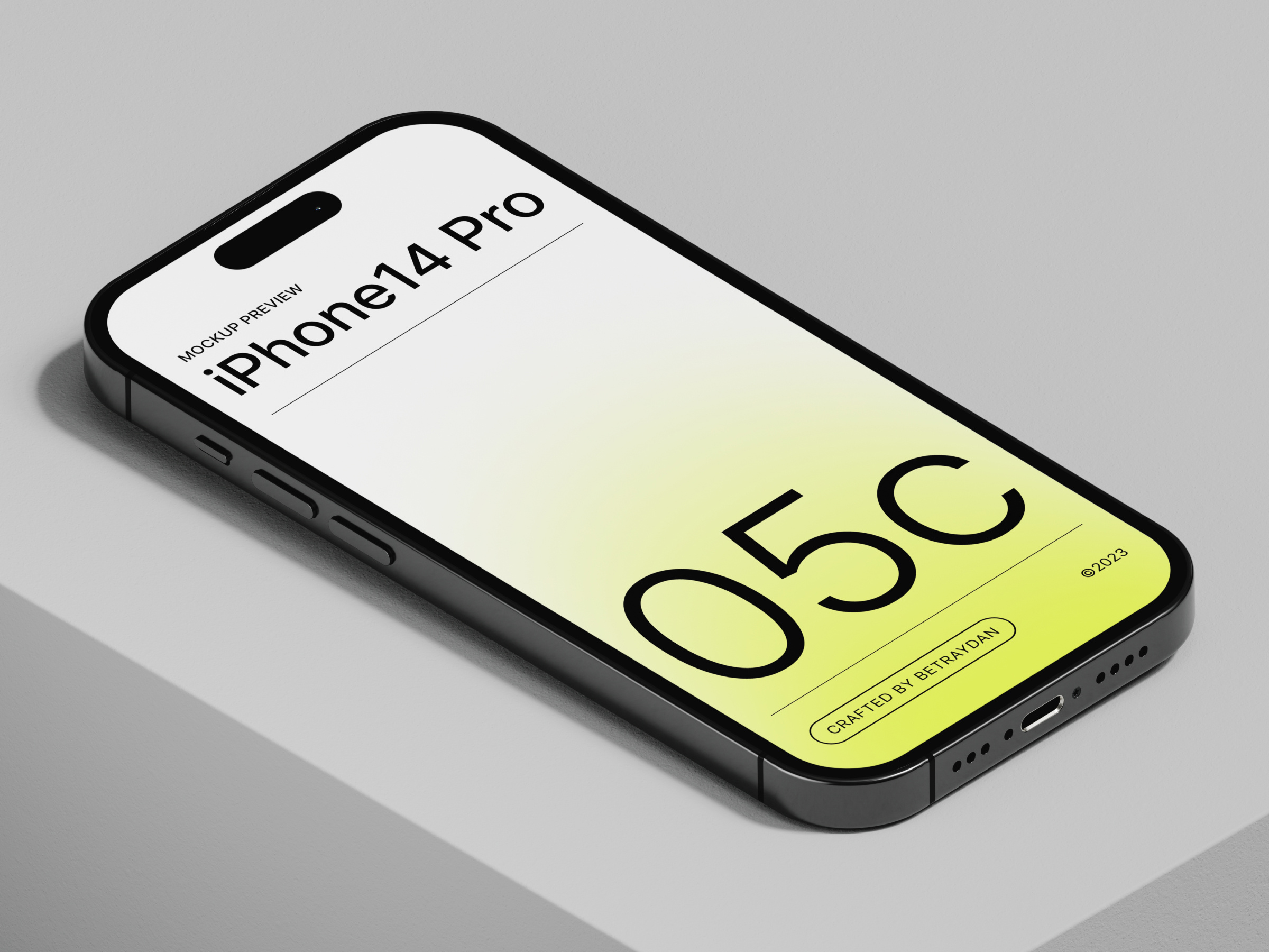 iPhone 14 Pro Mockups - 05 by Daniel Klopper on Dribbble