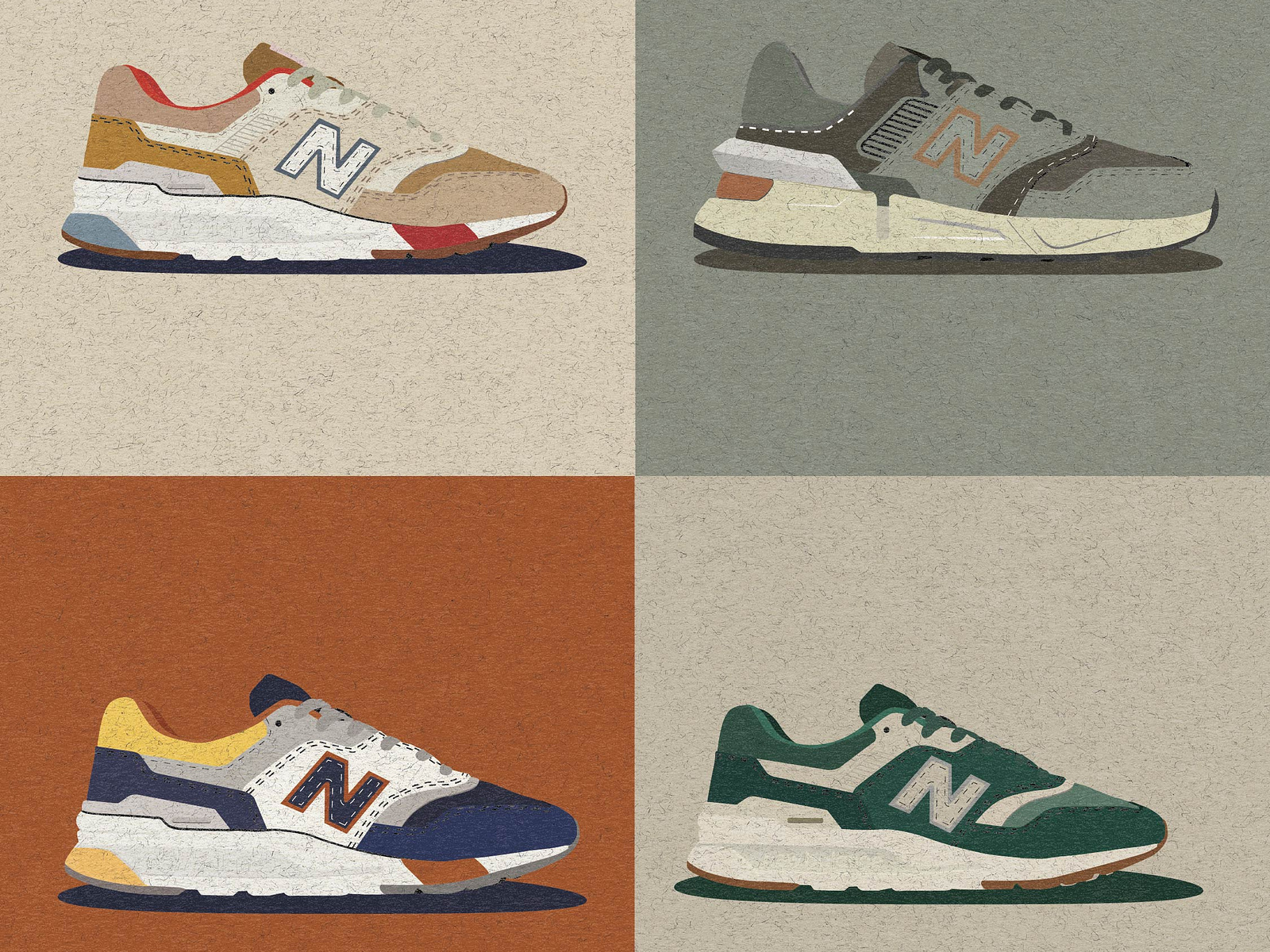 New Balance Illustrations by Timothy Burke on Dribbble