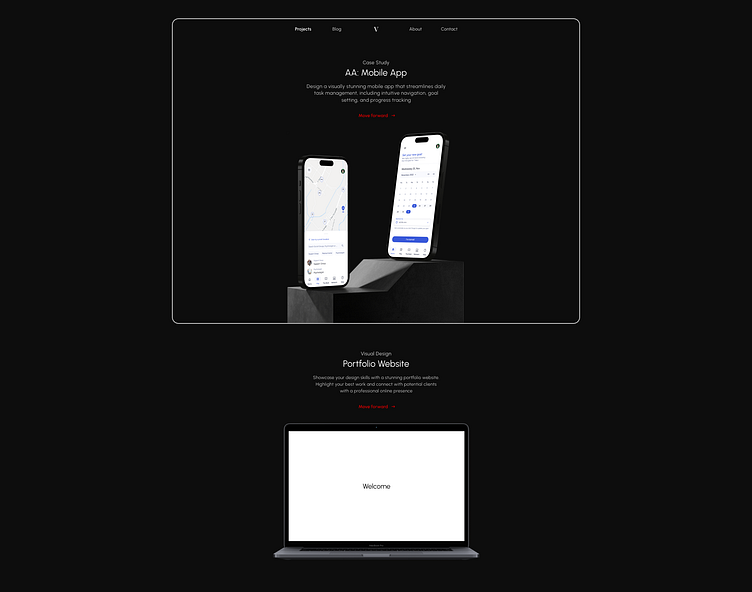 Portfolio Website Ux Ui Design By Vladimir Gherbovei On Dribbble