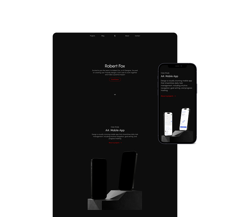 Portfolio Website Ux Ui Design By Vladimir Gherbovei On Dribbble