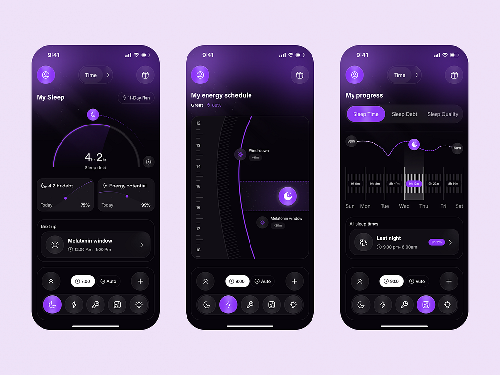 Sleep Debt Tracker UI – Smart Sleep Analytics App Design by Farhan ...