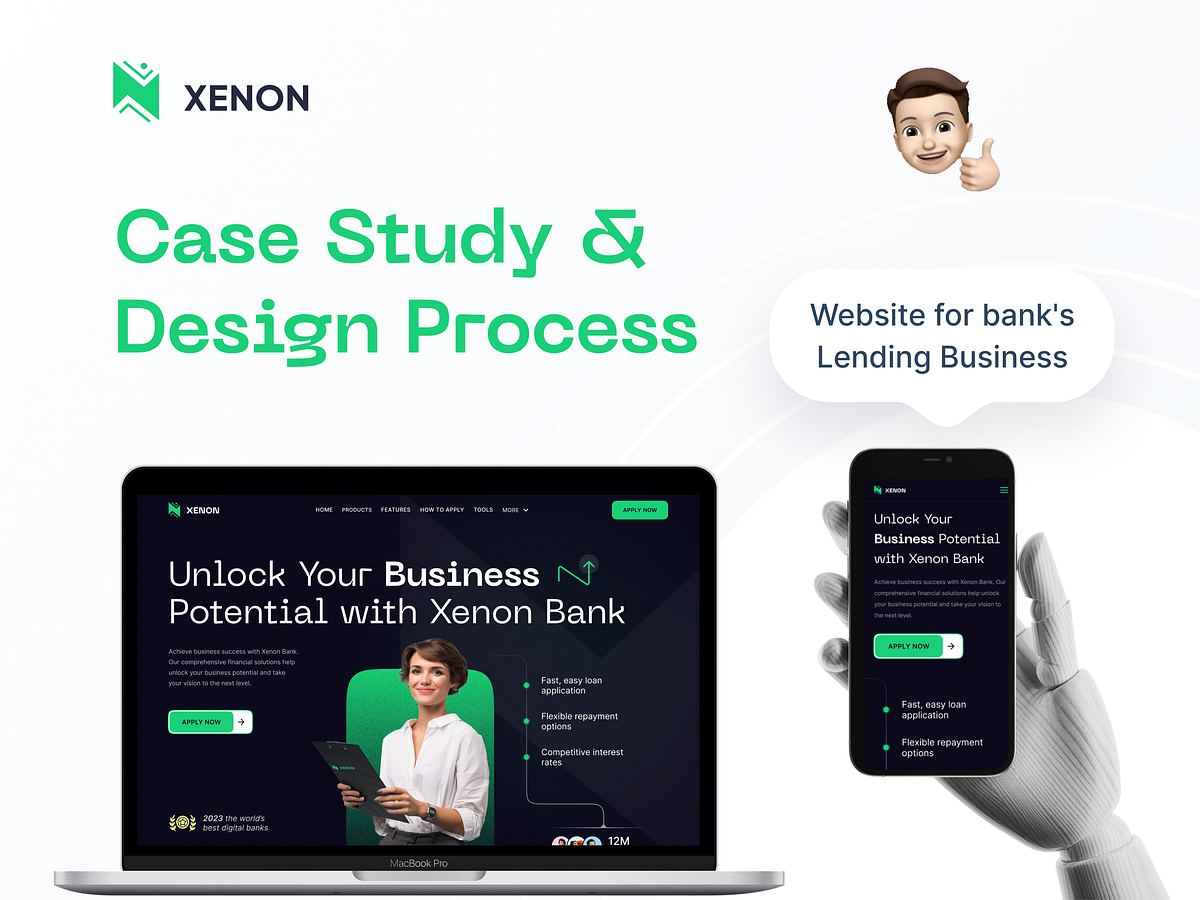 bank lending business website - UX & UI Case Study by Nishar Multani UX/UI Design on Dribbble