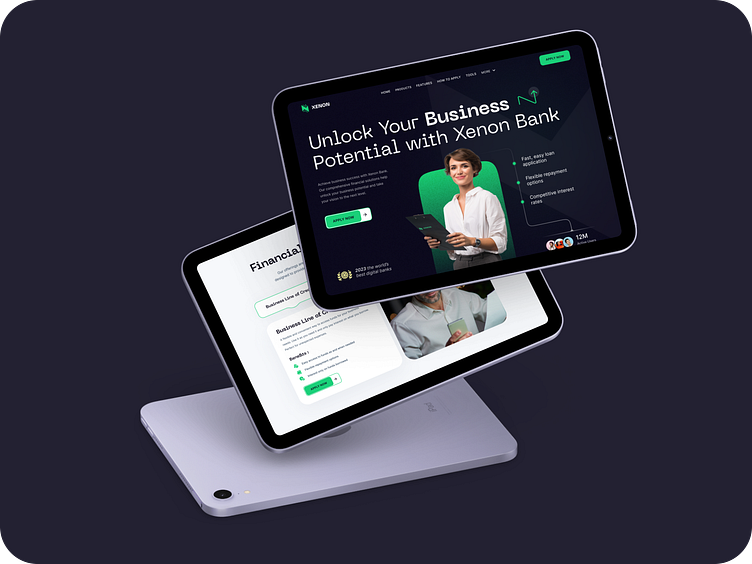 bank lending business website - UX & UI Case Study by Nishar Multani UX ...