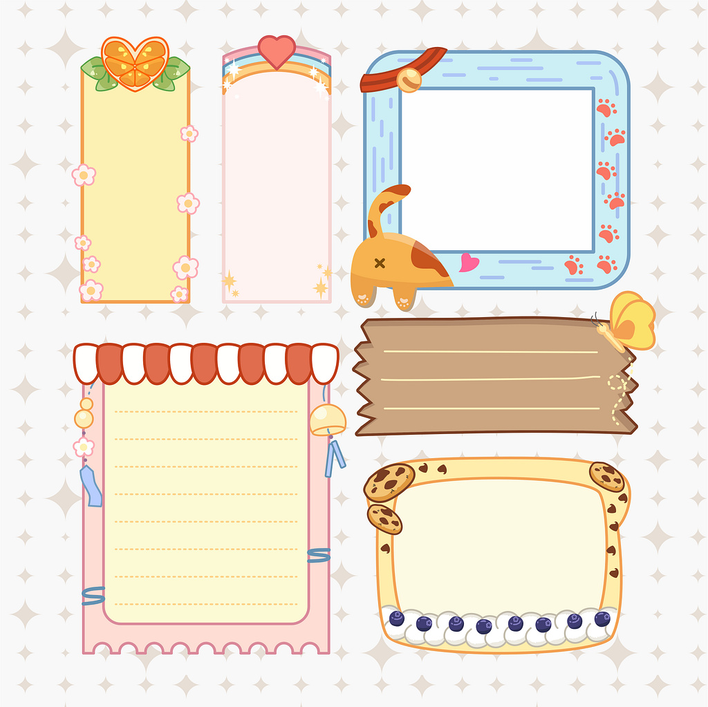 Pack of Notepad Frame by Nur Hasanahtun on Dribbble