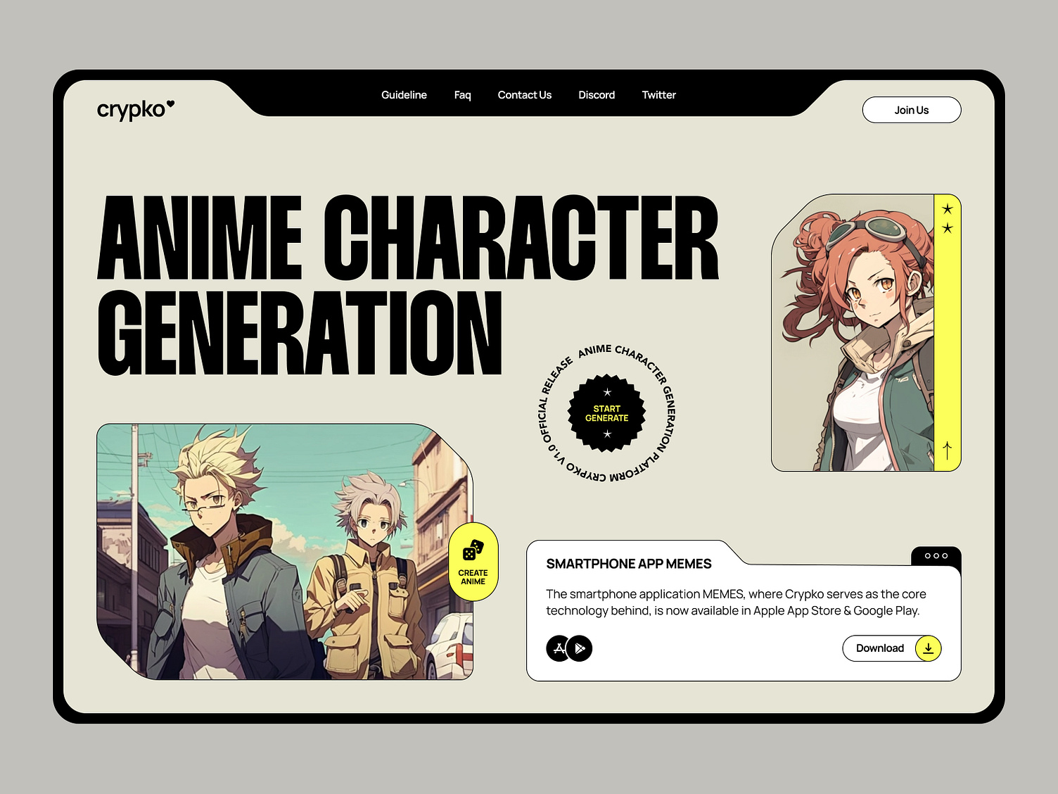 Anime character generation platform by Serhii Antoniuk for kreyda on ...