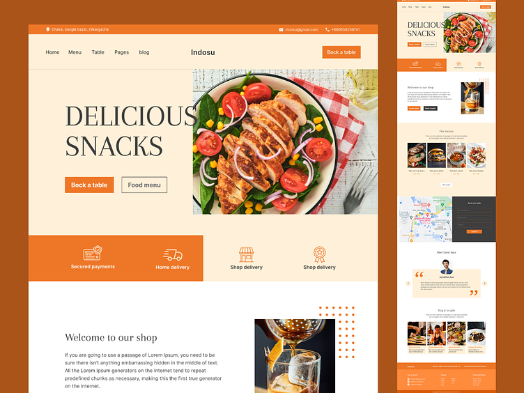 Snacks web UI design by Sazidur Rahman on Dribbble