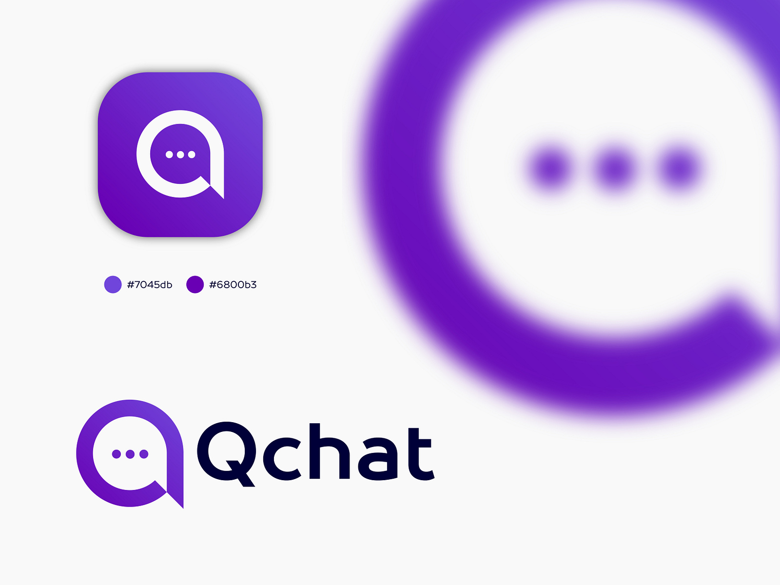 Qchat Logo Design by Aromax on Dribbble