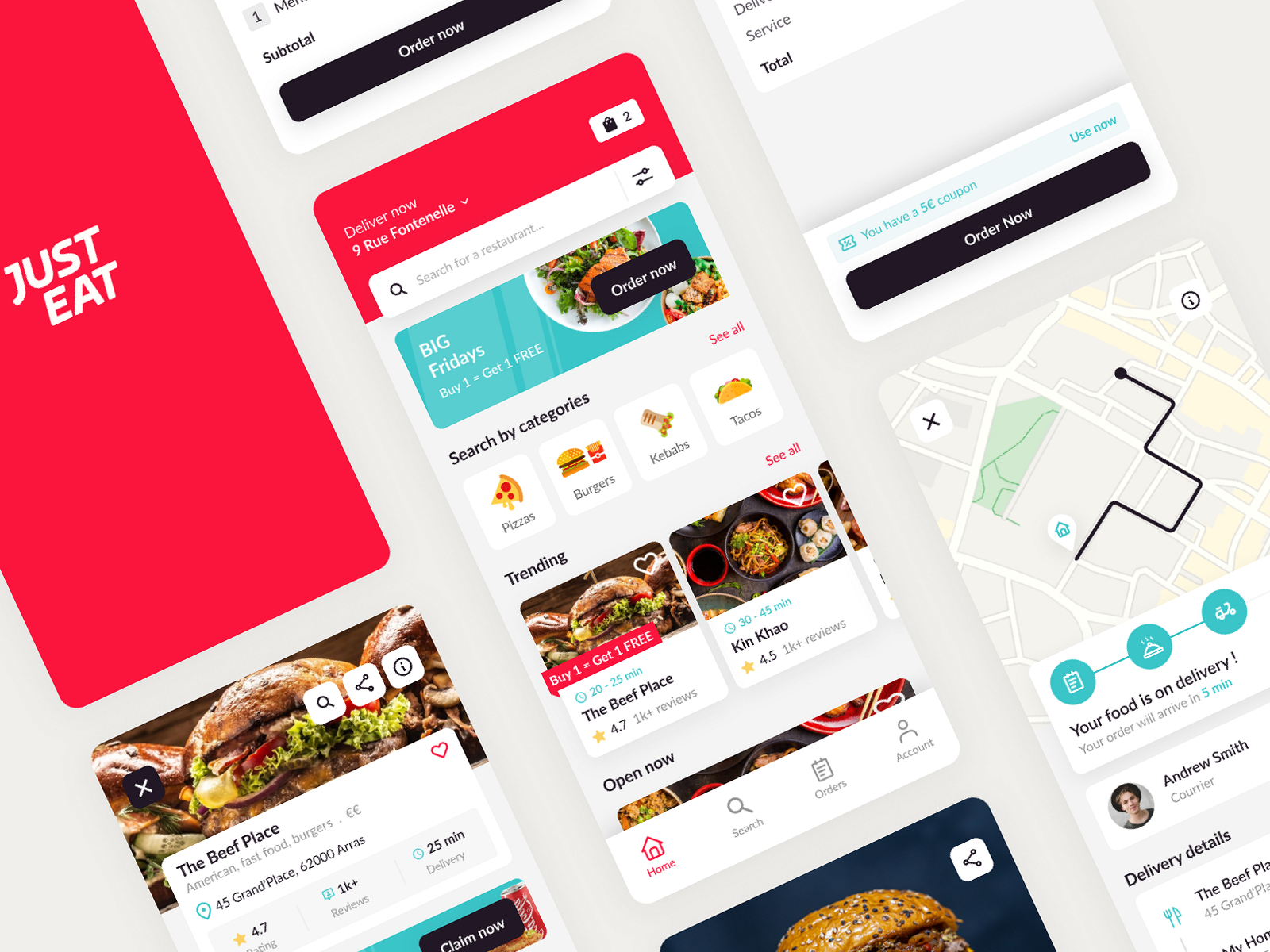 Just Eat - Delivery App Overhaul by Clélia Dorchies on Dribbble