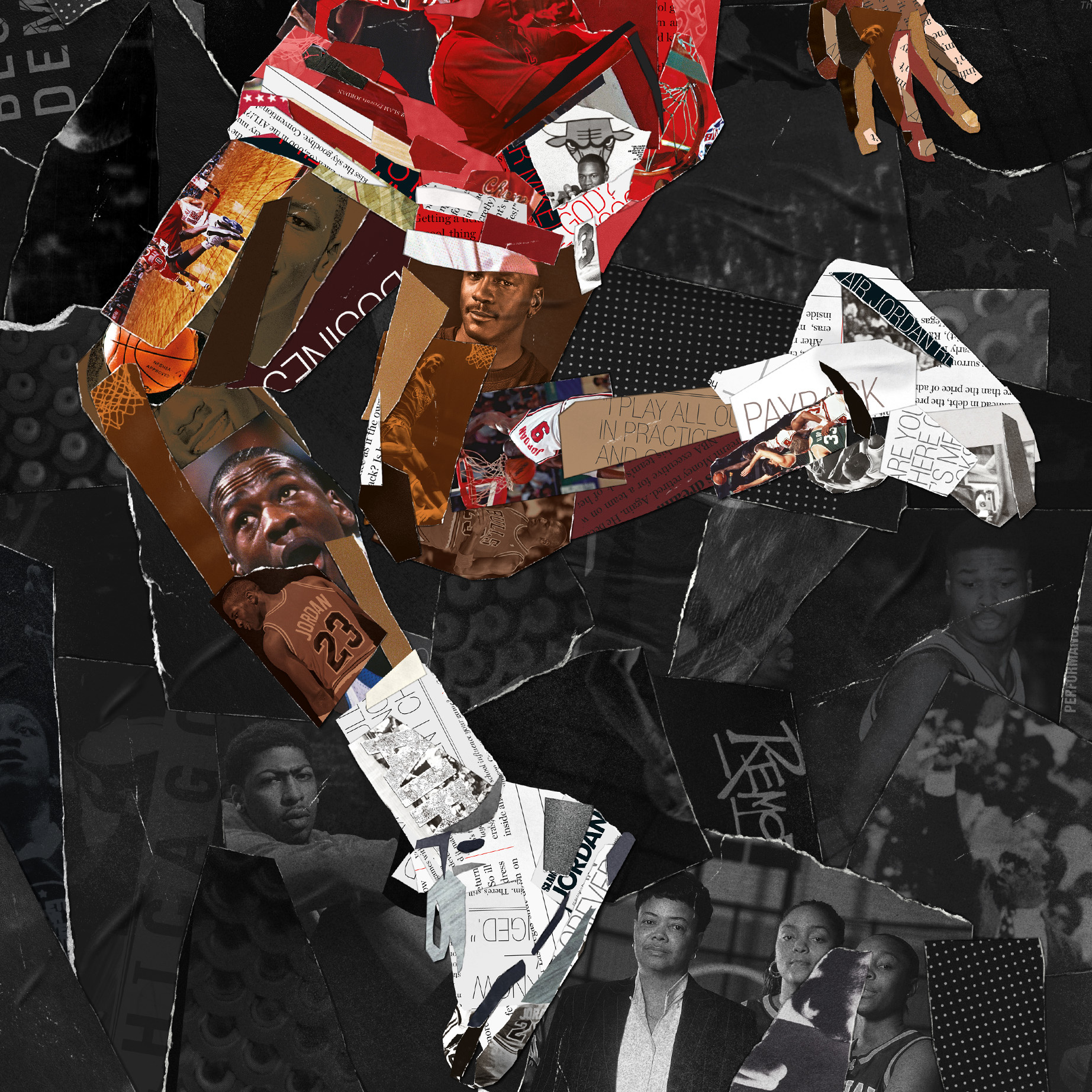 MICHAEL JORDAN COLLAGE - SLAM MAGAZINE by Andy Gellenberg on Dribbble
