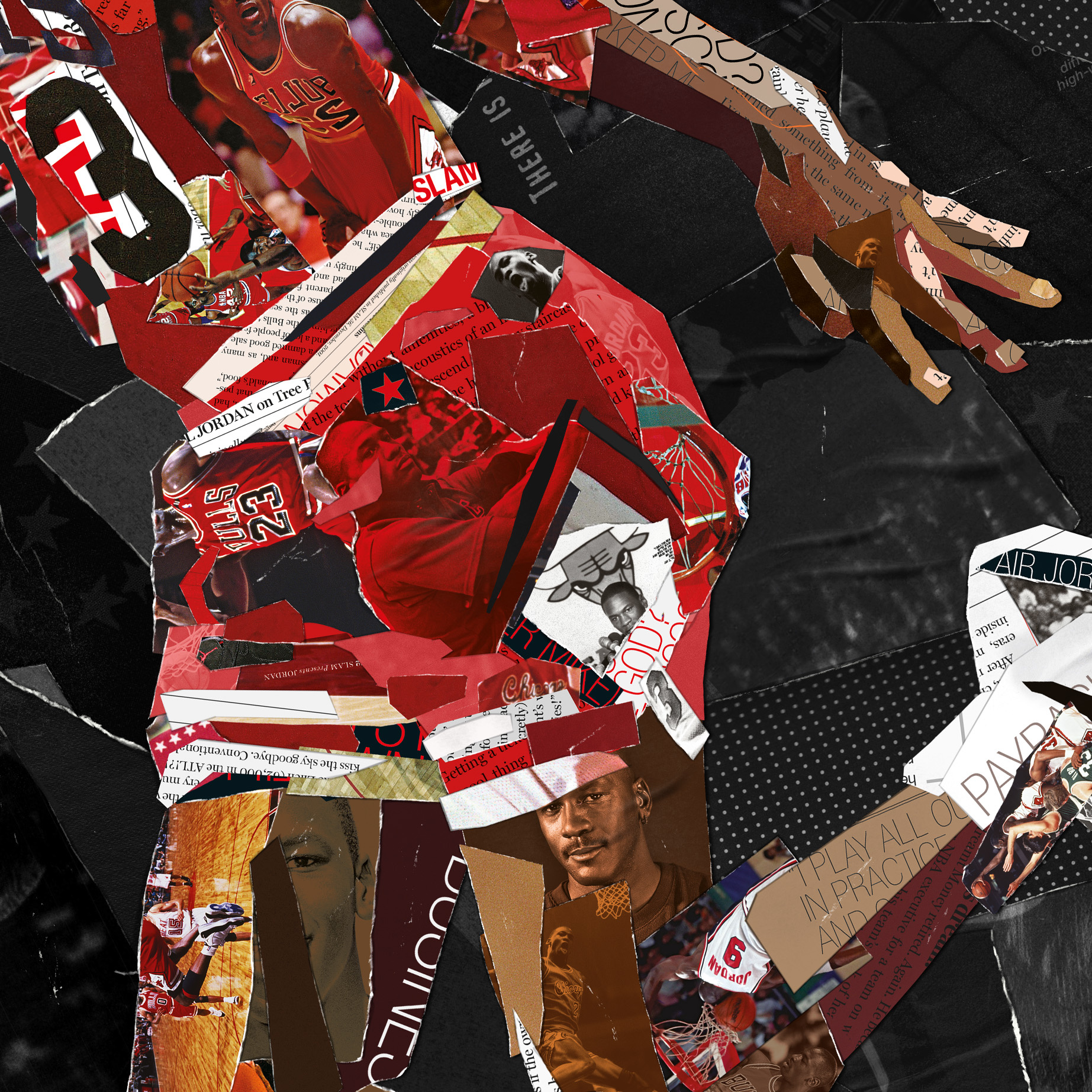 MICHAEL JORDAN COLLAGE - SLAM MAGAZINE by Andy Gellenberg on Dribbble