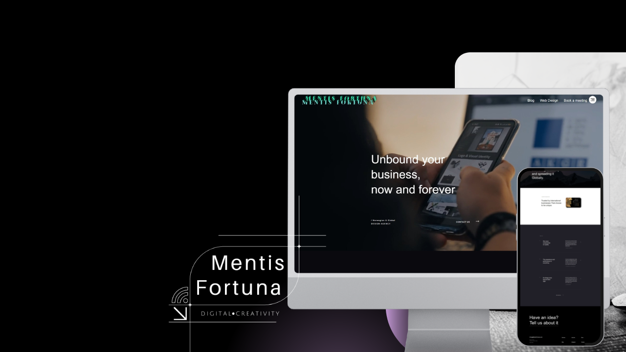 Mentis Fortuna Home Page by Erling Corneliussen on Dribbble