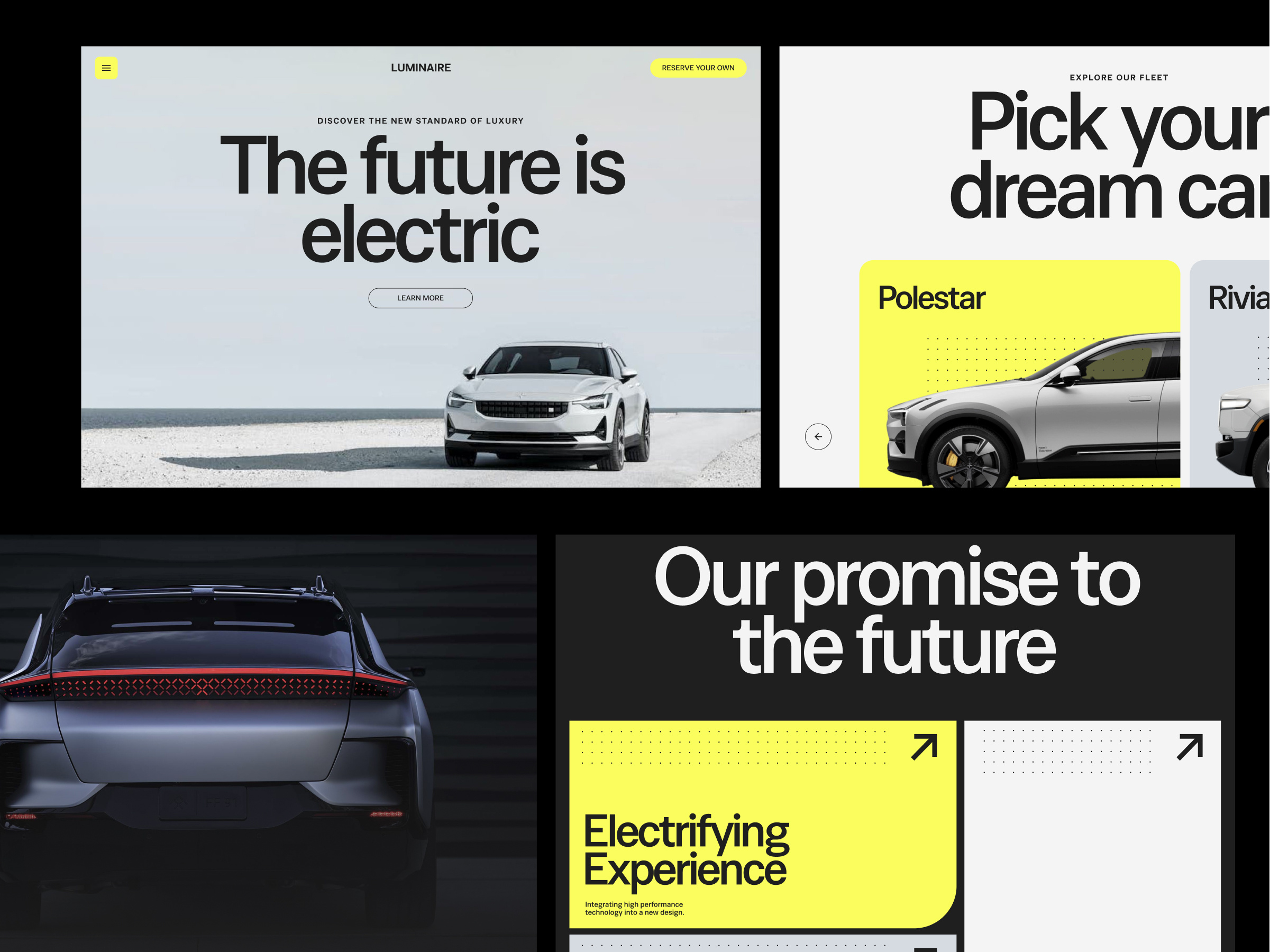 EV Website Landing Page Concept by Filip Felbar on Dribbble