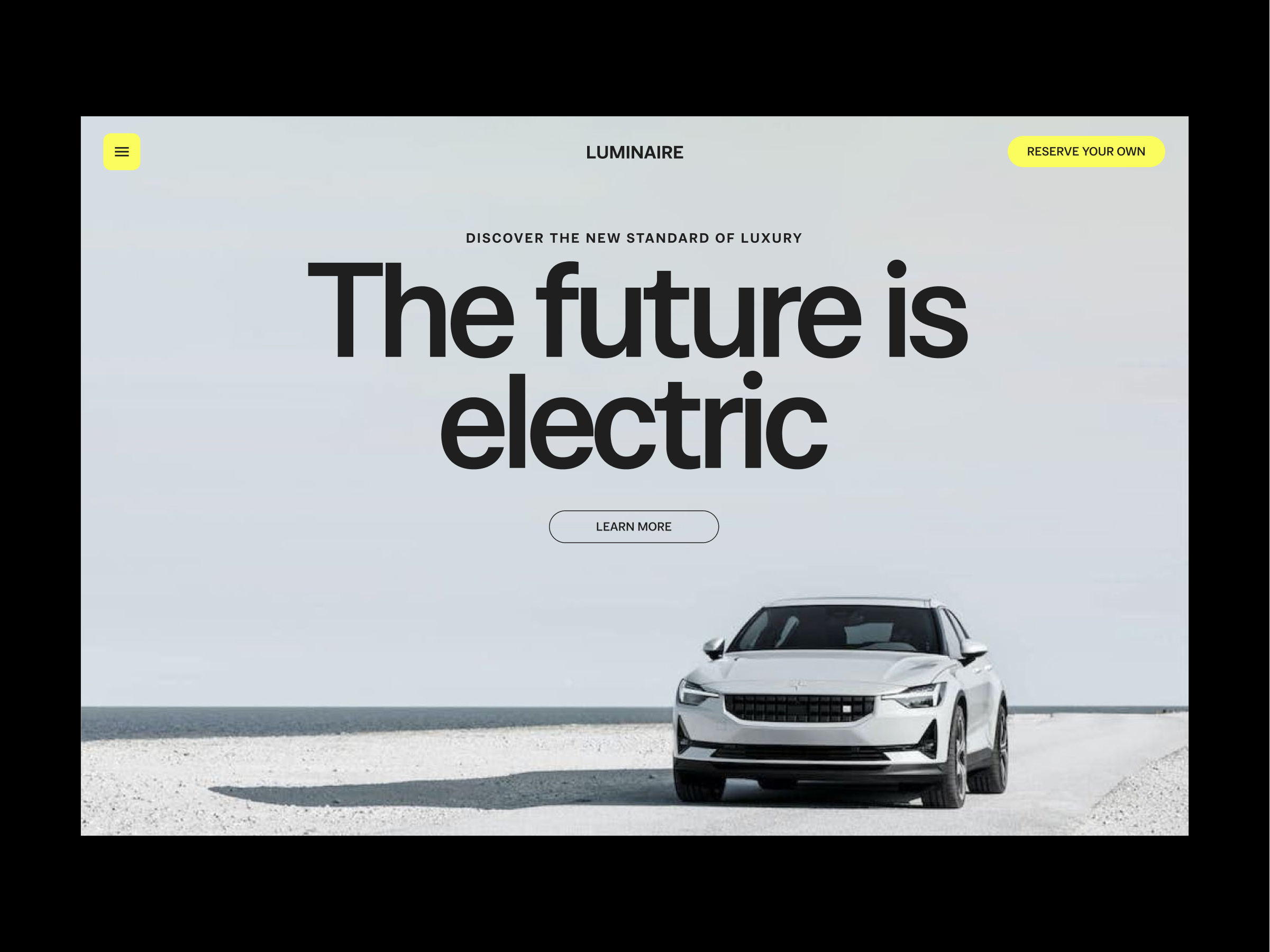 EV Website Landing Page Concept by Filip Felbar on Dribbble